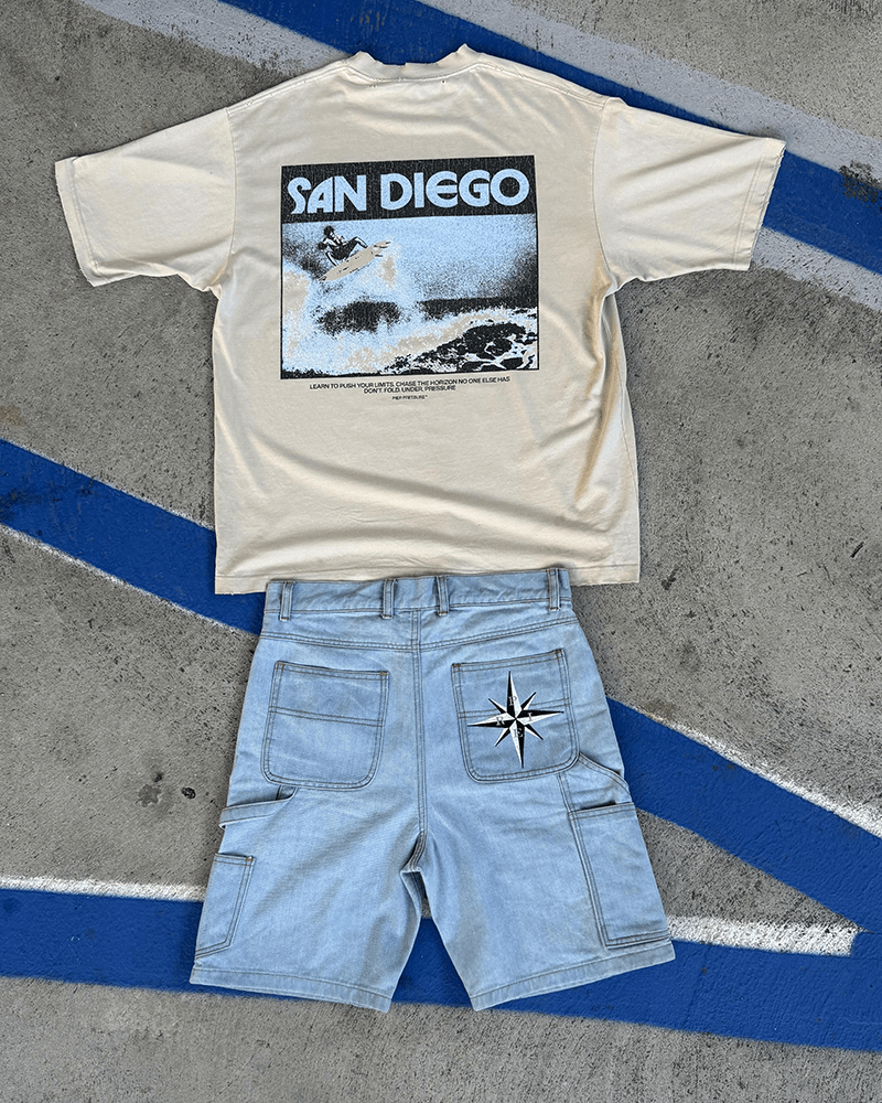 Pier Pressure's New Drop: Fresh Tees and Denim Jorts Made for the Wave